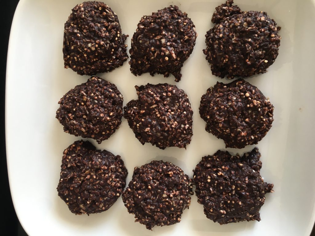 No Bake Chocolate Quinoa Cookies - Marie Tower Nutrition
