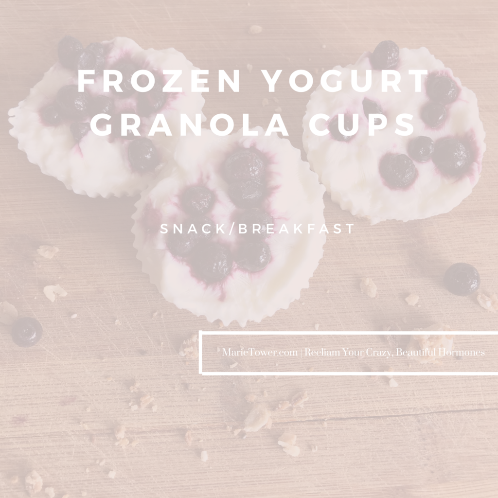 Frozen Yogurt Granola Cups - Marie Tower Nutrition