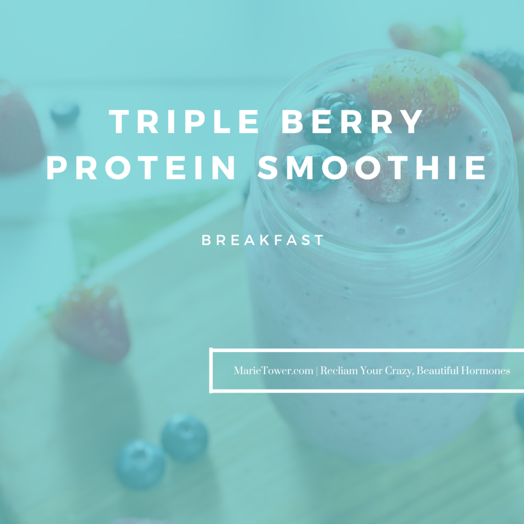 Triple Berry Protein Smoothie - Marie Tower Nutrition