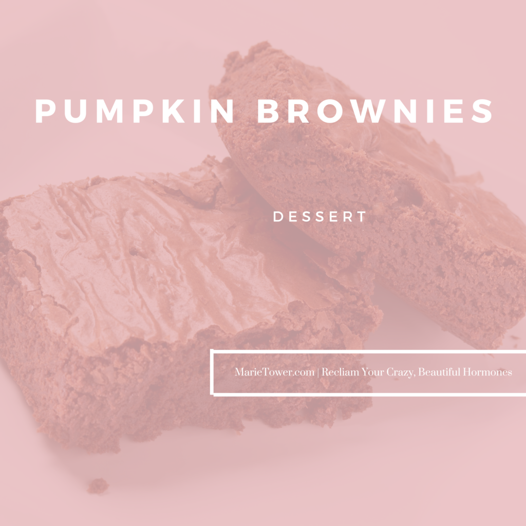 Pumpkin Brownies - Marie Tower Nutrition